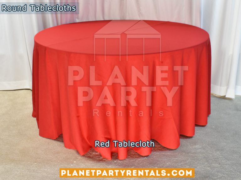 Round Tablecloth (Red) – Planet Party Rentals